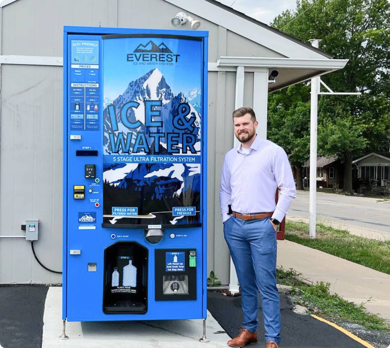 Water and Ice Vending Machine | Everest Ice & Water Systems